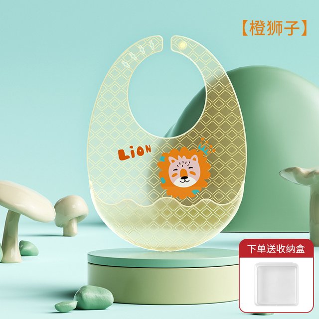 Baby Food Bib Waterproof Silicone Food Bib Children‘s Soft Feeding ...