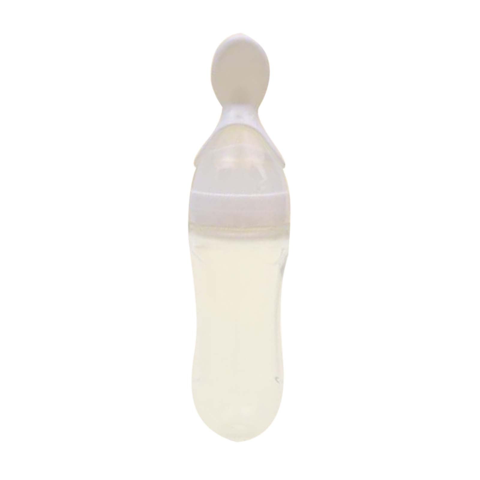 Baby Food Dispensing Spoon - Soft Silicone Feeding Spoon with Spill ...
