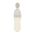 Baby Food Dispensing Spoon - Soft Silicone Feeding Spoon with Spill ...