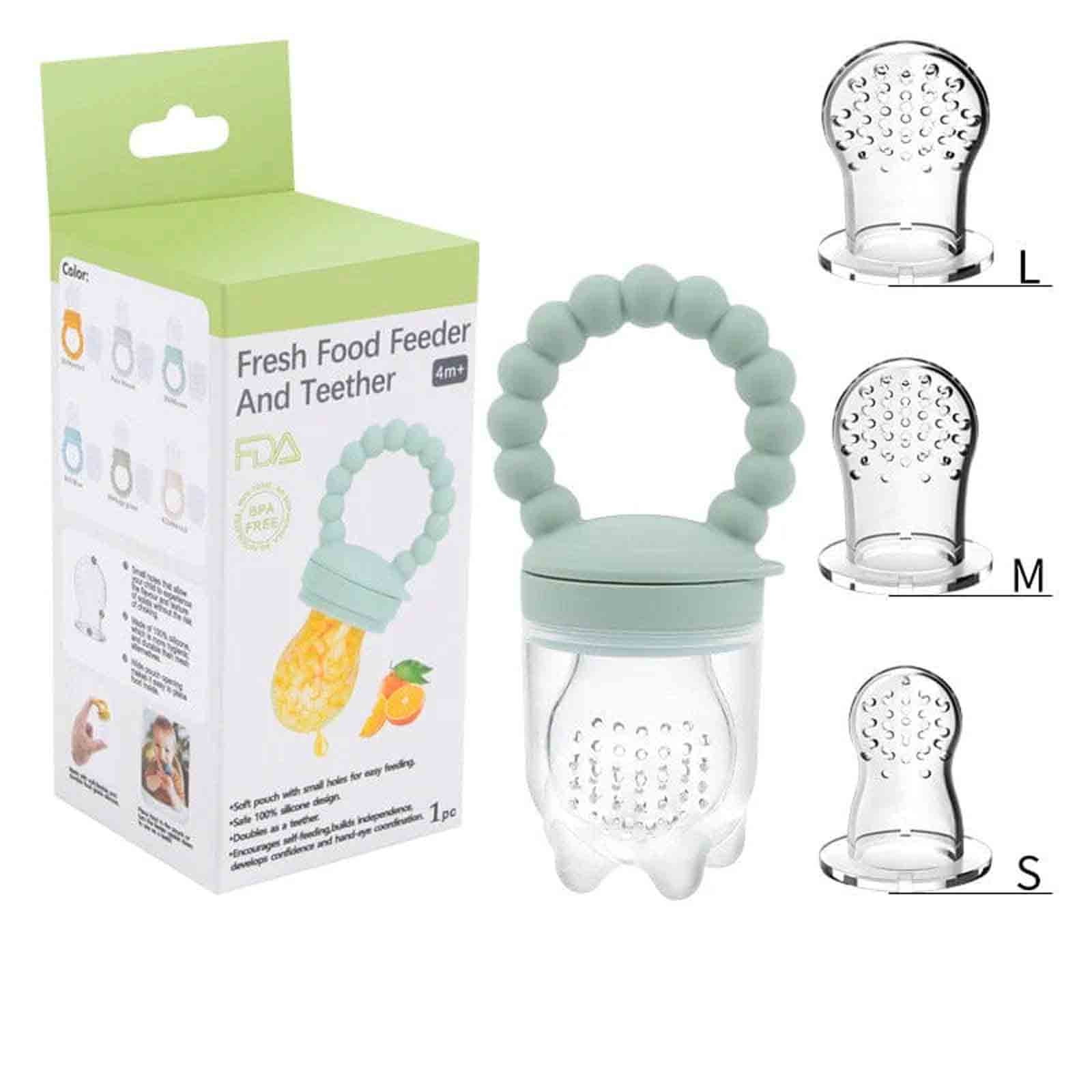 Baby Food Feeder Pacifier - Silicone Baby Fruit Feeder for Infant ...