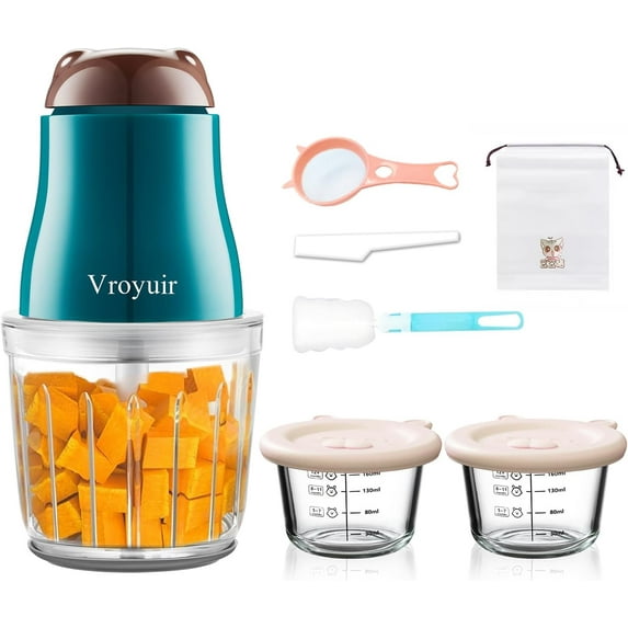 Baby Food Maker, 600ML Blender with 10 Blades, Processor for Food ...