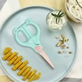Baby Food Scissors, Safe Portable Toddler Scissors With Cover, Food ...