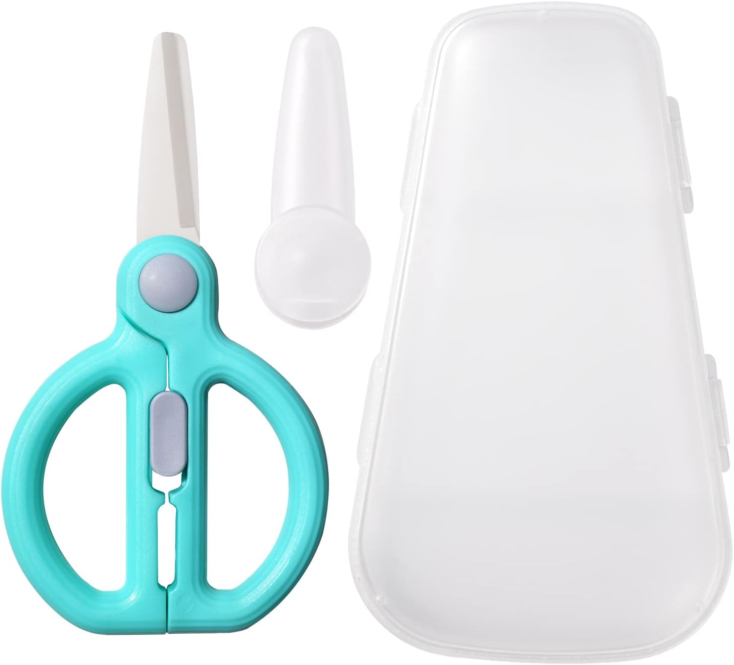 Baby Food Scissors with Travel Case, Ceramic Food Scissors Kids ...