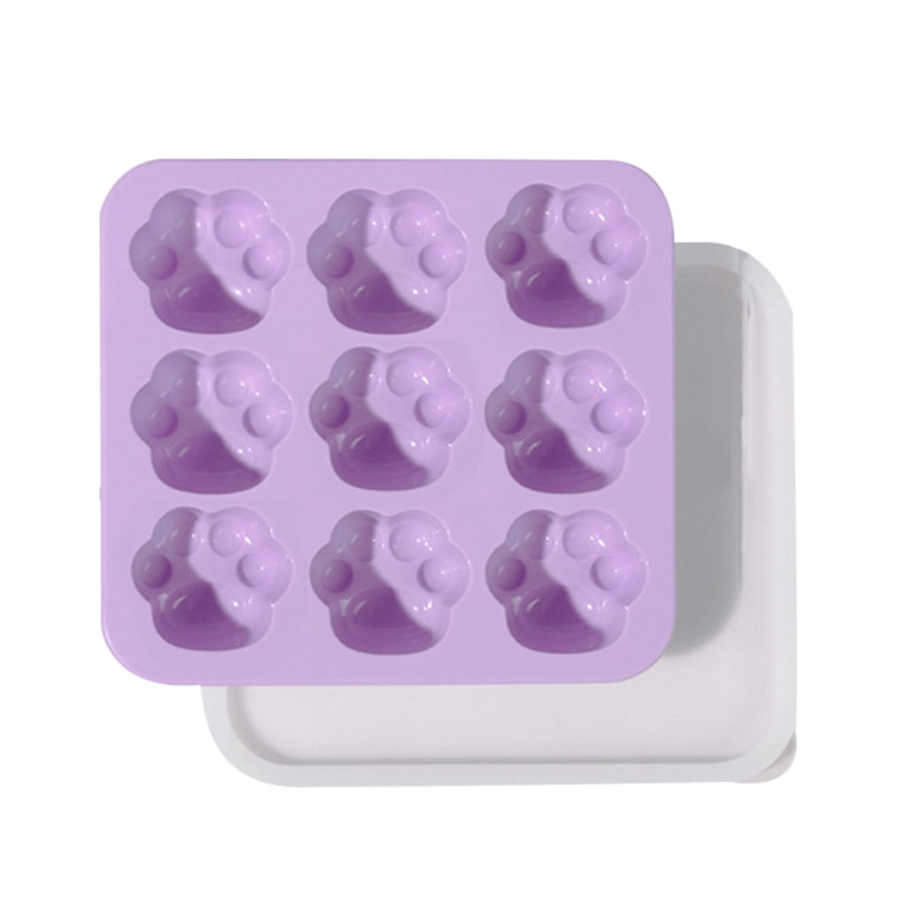 Baby Food Supplements Molds Cartoon Cat Paw Shaped Silicone Material ...