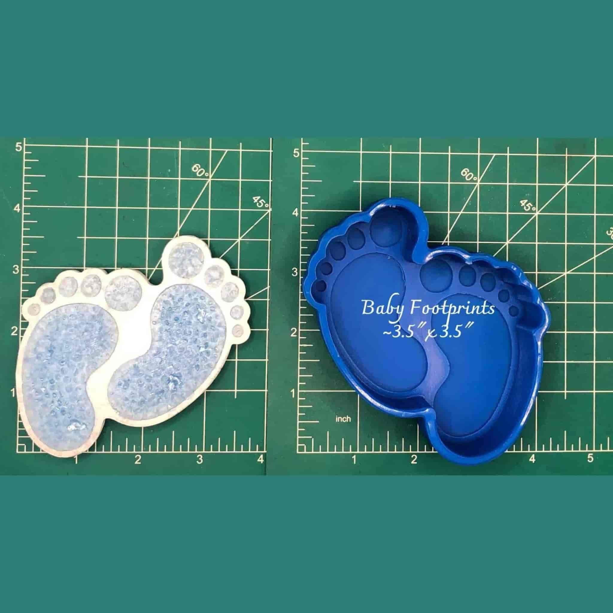 Baby Footprints - Baby Feet - Silicone Freshie Mold - Walmart.com