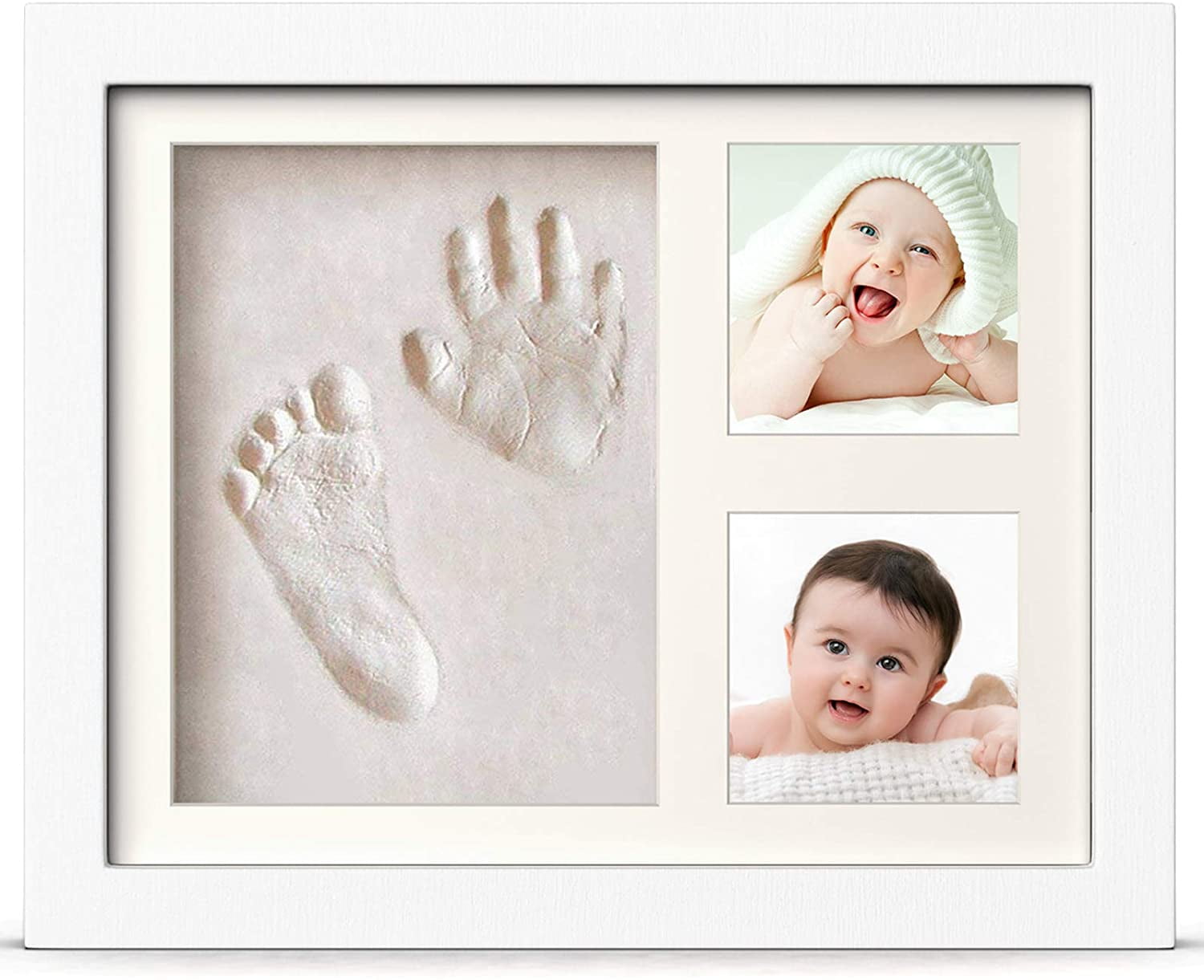 Baby Footprints Frame, Baby Handprint Kit For Birth List, Memorable ...