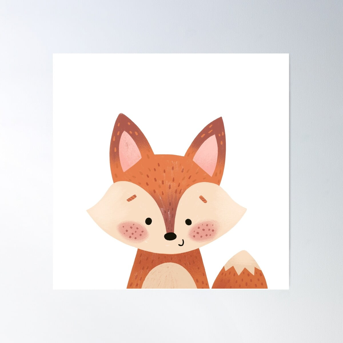 Baby Fox Poster Wall Art, Modern Wall Decor For Living Room Bedroom ...