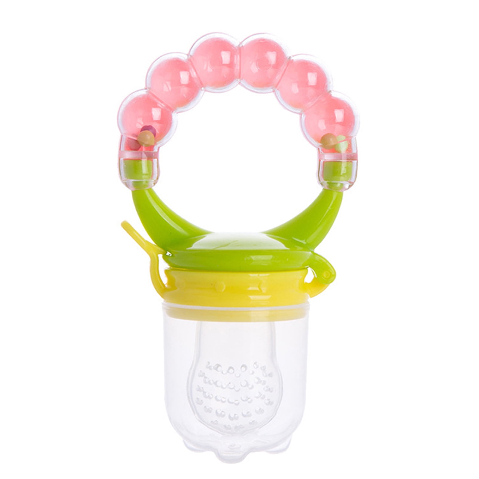 Baby Fresh Food Fruit Feeder with Rattle Silicone Nipple Pacifier ...