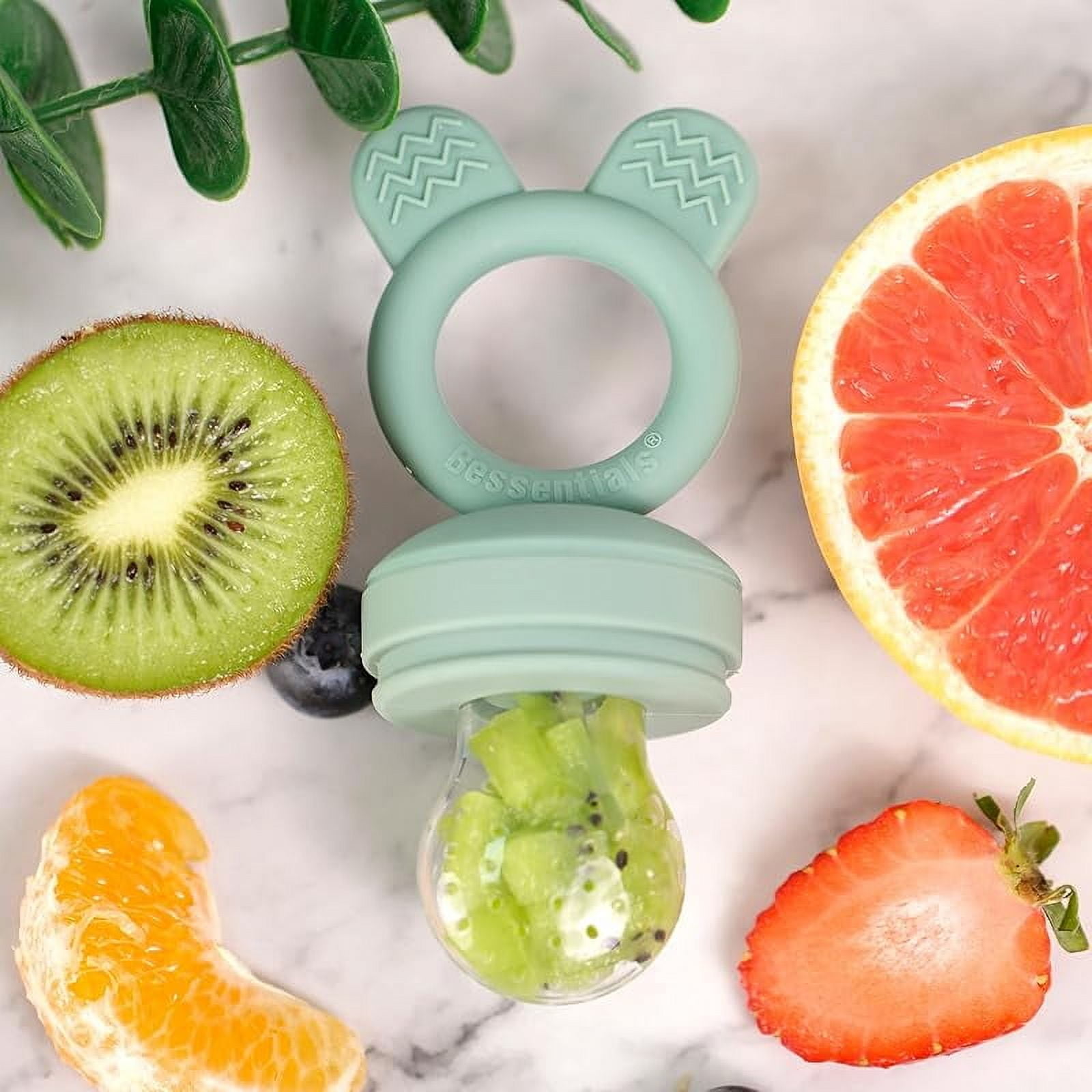 Baby Fresh Fruit Food Feeder - 2 Pack Silicone Baby Mesh Feeders for ...