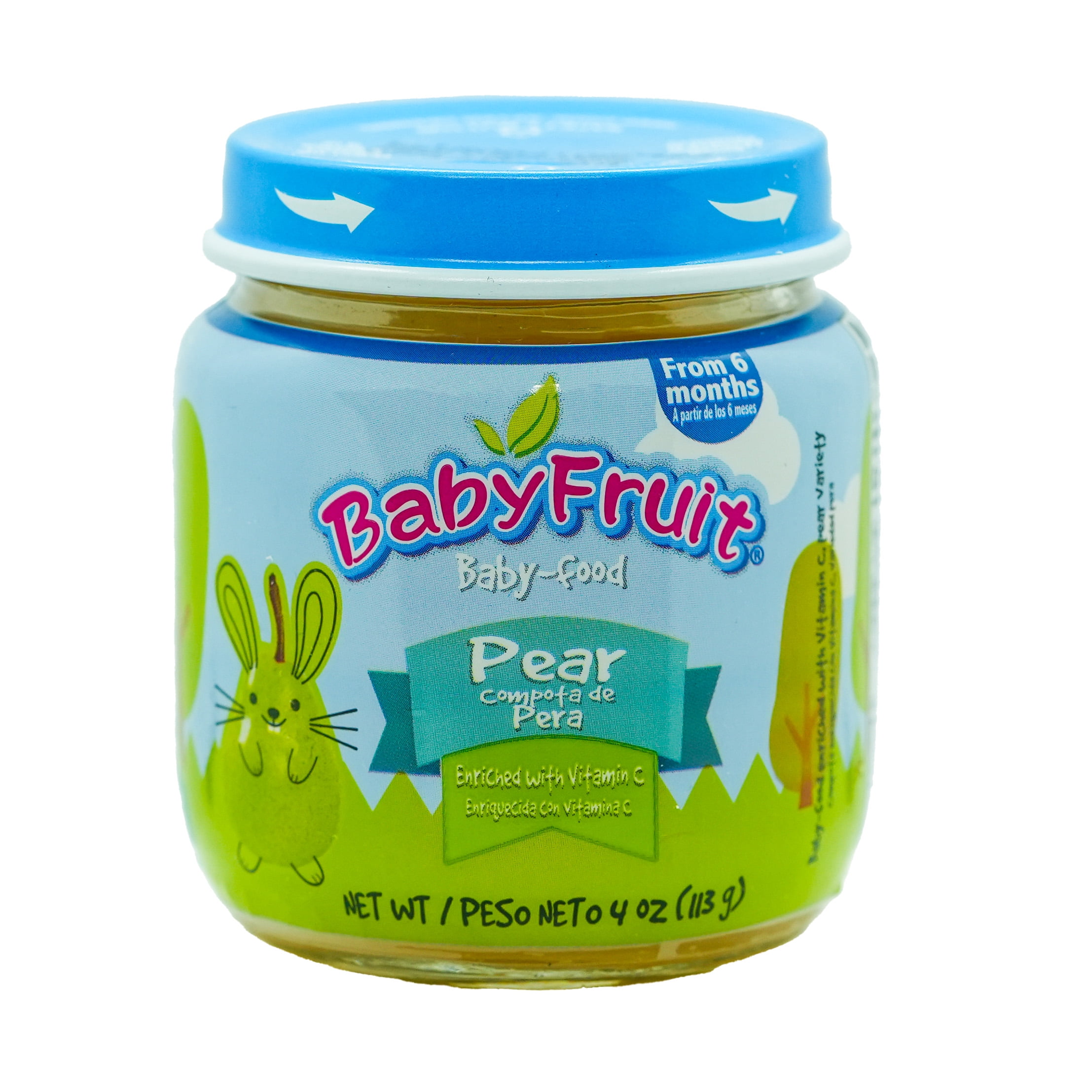 Baby Fruit Baby Food, Pear, 4oz - Walmart.com