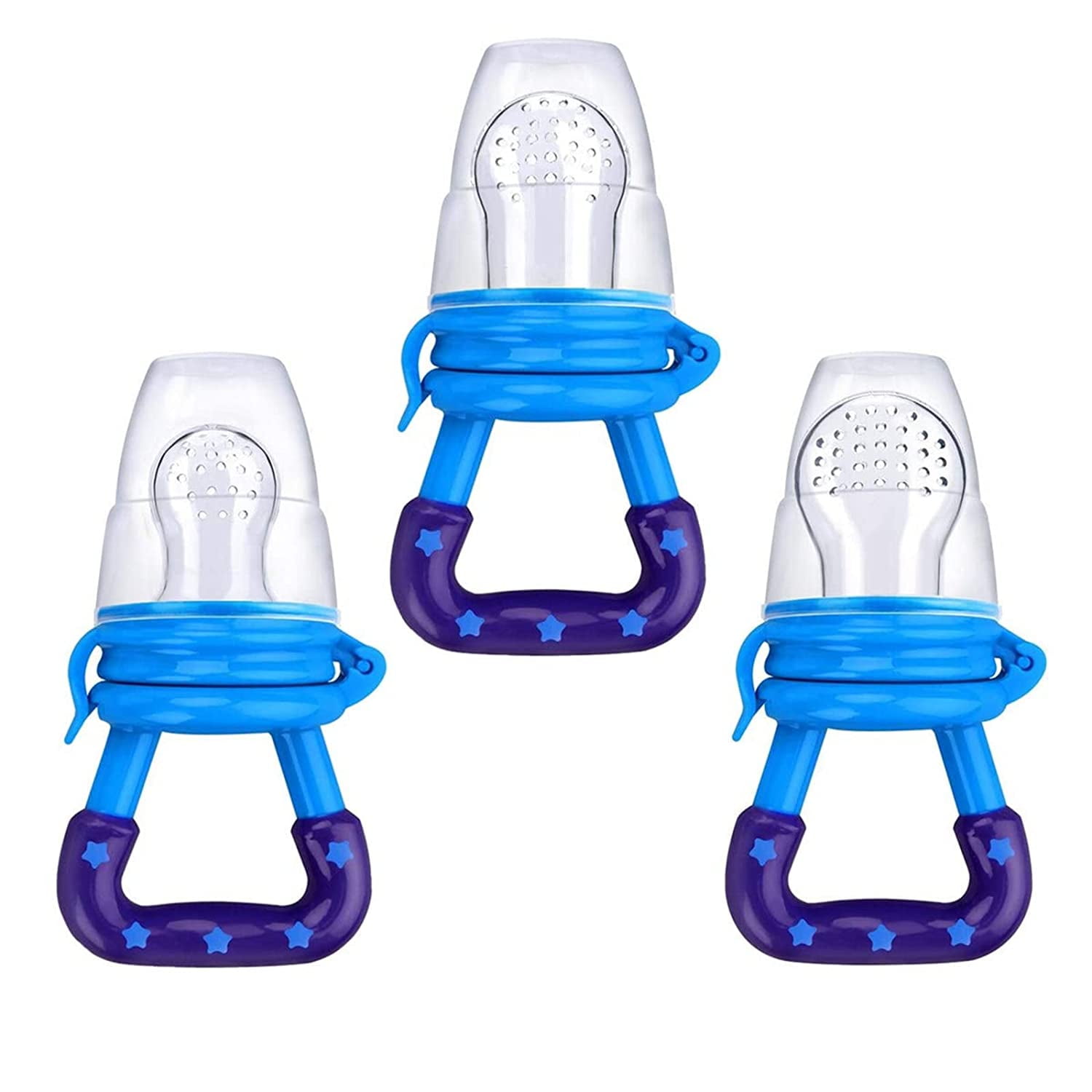 Baby Fruit Feeder Pacifier 3Pack-Fresh Food Feeder-Silicone Nipple ...