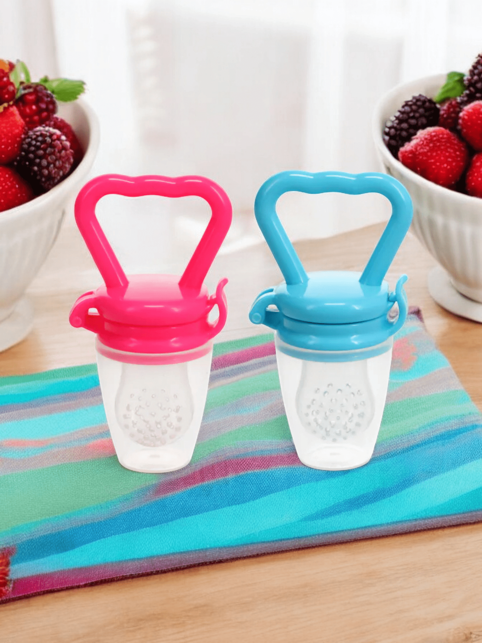 Baby Fruit Feeder Set of 2 - BPA-Free Container for 6-12 month old ...