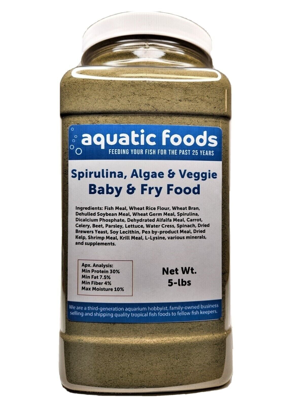Baby & Fry Food of Spirulina, Algae, Vegetables for Tropicals, Koi ...