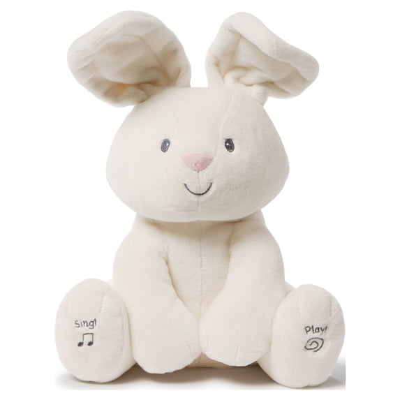 GUND, Baby GUND Flora The Bunny Animated Plush Toy, 12 inch, Cream ...