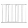 Baby Gate 26-48 Inch Adjustable, 36 Inch Tall Dog Gate White - Pressure Mount Safety Gate for ...