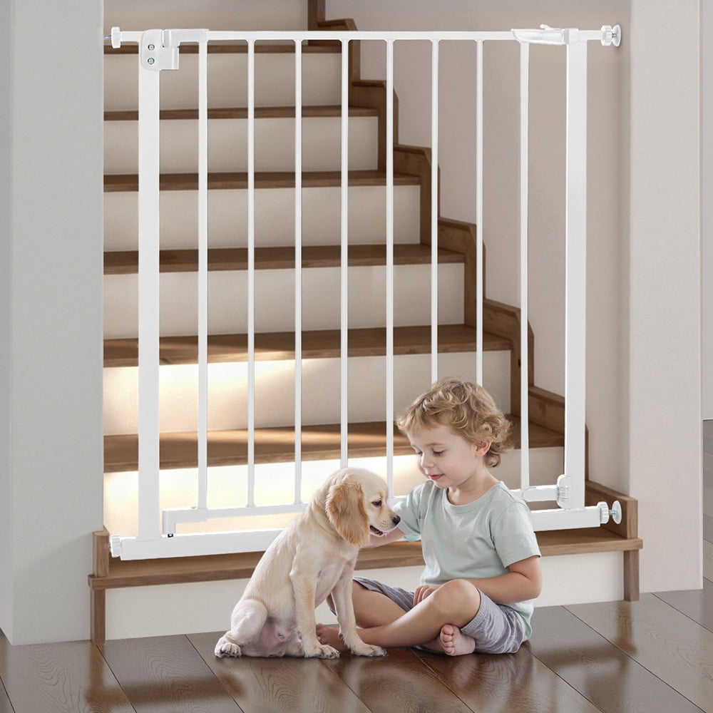 Baby Safety Gate, Caveen 29.5''-32.2''Baby Gates for Stairs & Doorways ...