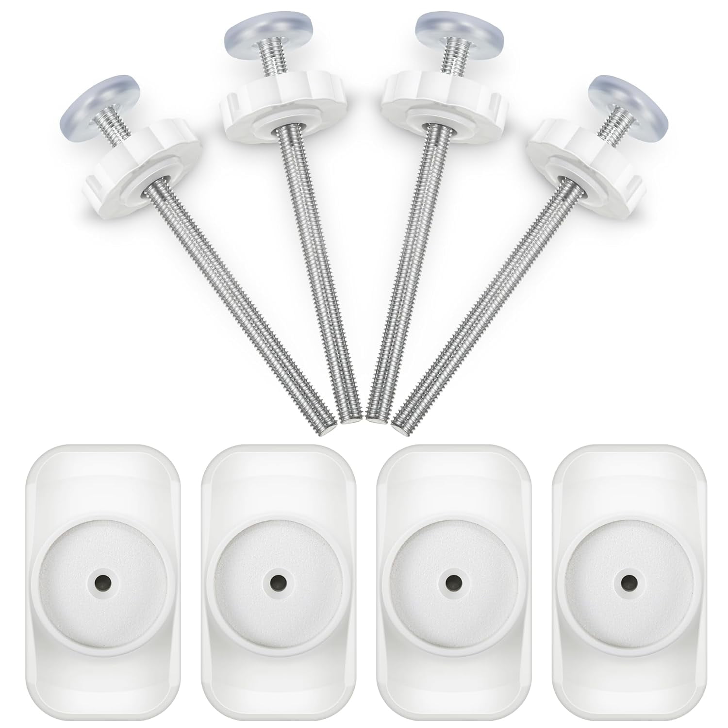 Baby Gate Extender Extension, 4 Pack Pet Gate Threaded Spindle Rods M8 ...