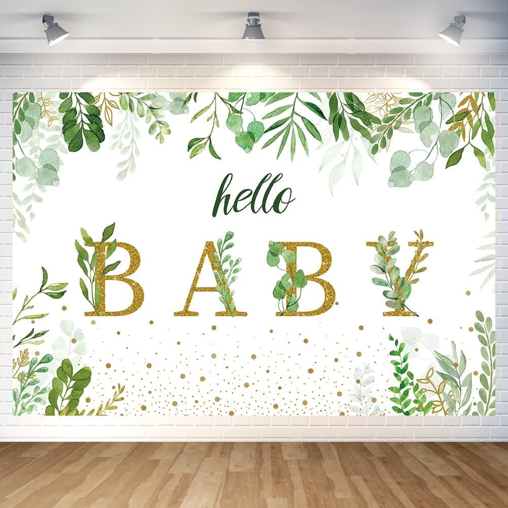 Baby Gender Reveal Party Decoration Baby Shower Backdrop Hello Baby Photo Background Banner ...