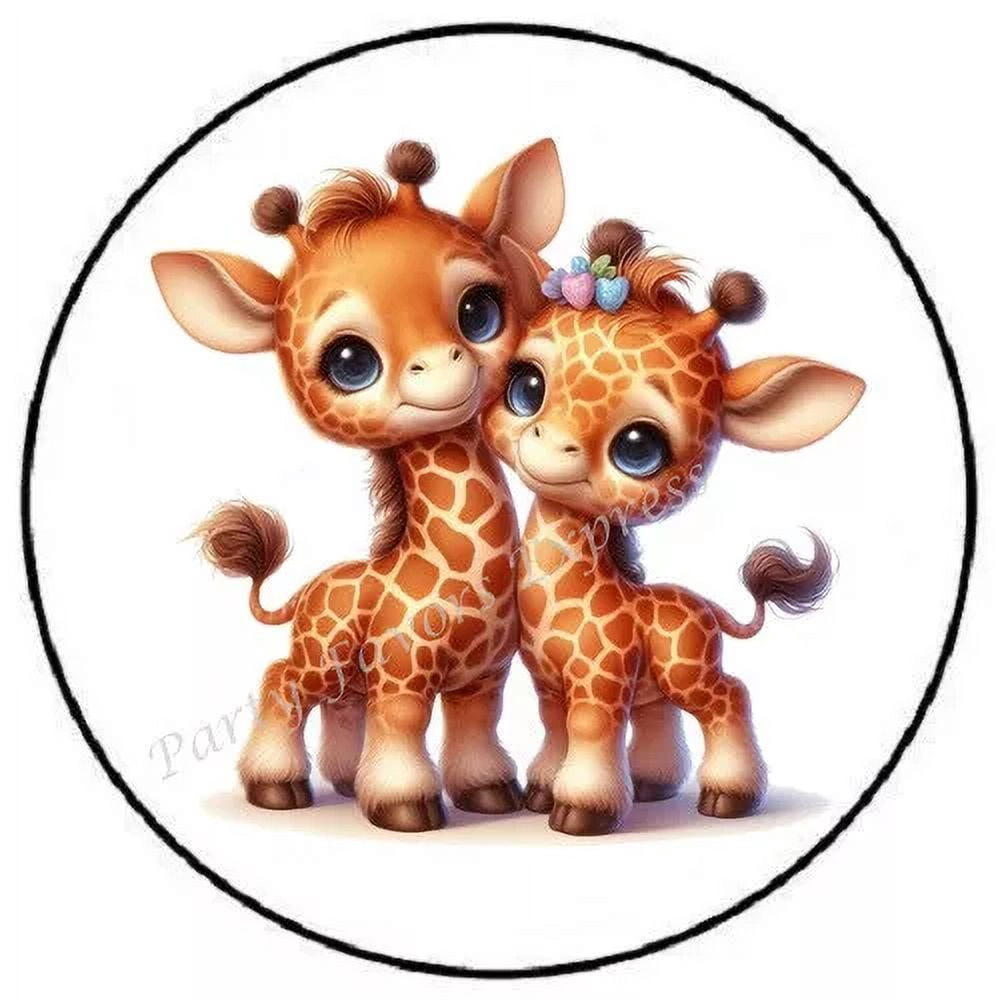 Baby Giraffes Sticker Party Favors Sticker Envelope Seals Labels ...