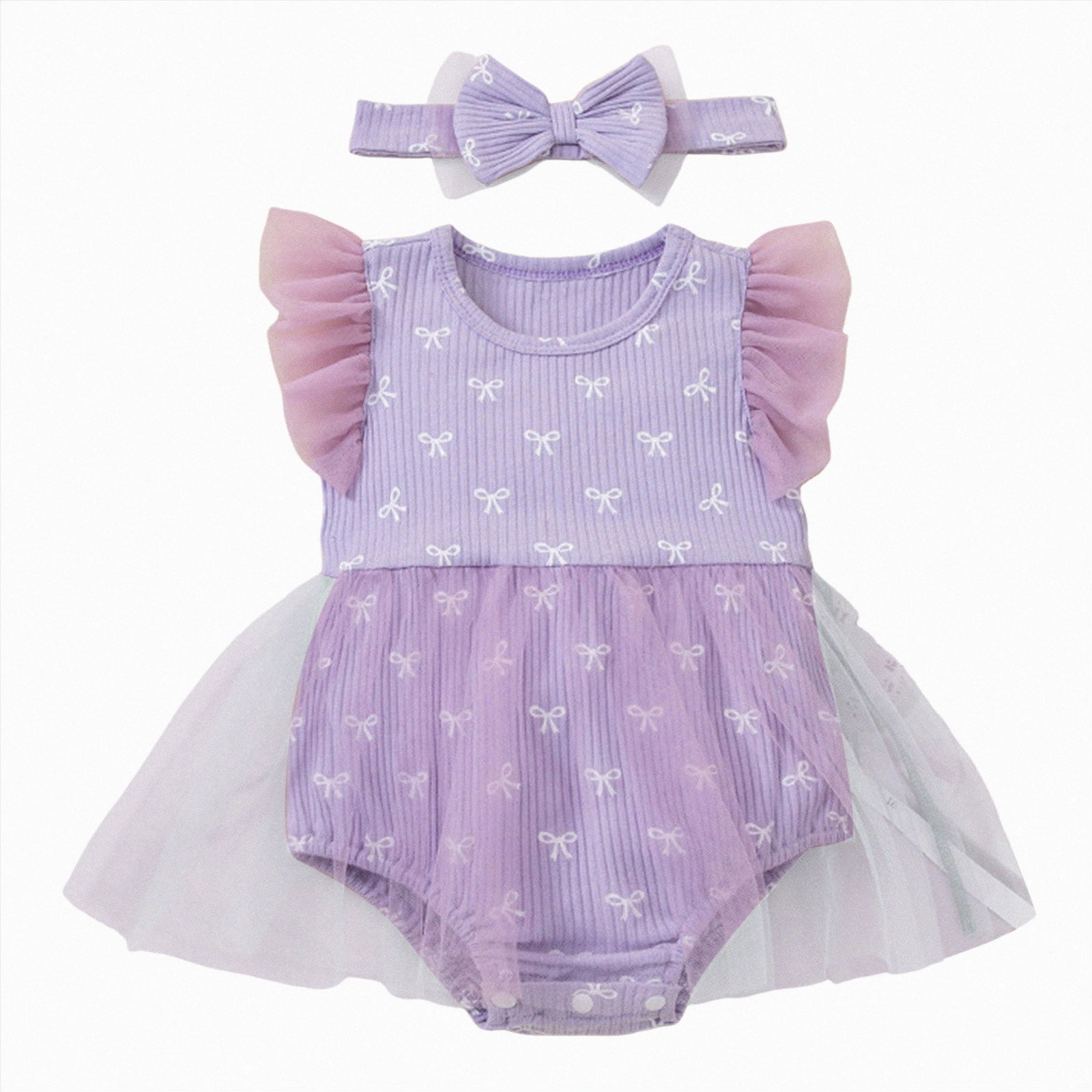 Baby Girl 1st Birthday Outfit 2026 First Birthday Gifts Ruffled ...