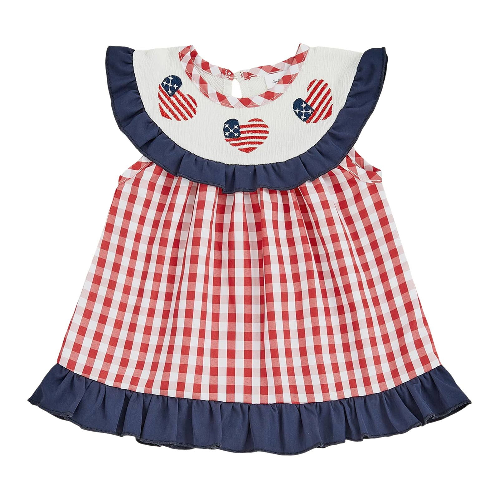 Baby Girl 4th of July Outfit Flag Smocked Dress Toddler Girl Fourth of July Dress Memorial Day ...