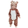 Baby Girl Animal Costumes Baby Hooded Jumpsuit Long Sleeve Bodysuit ...