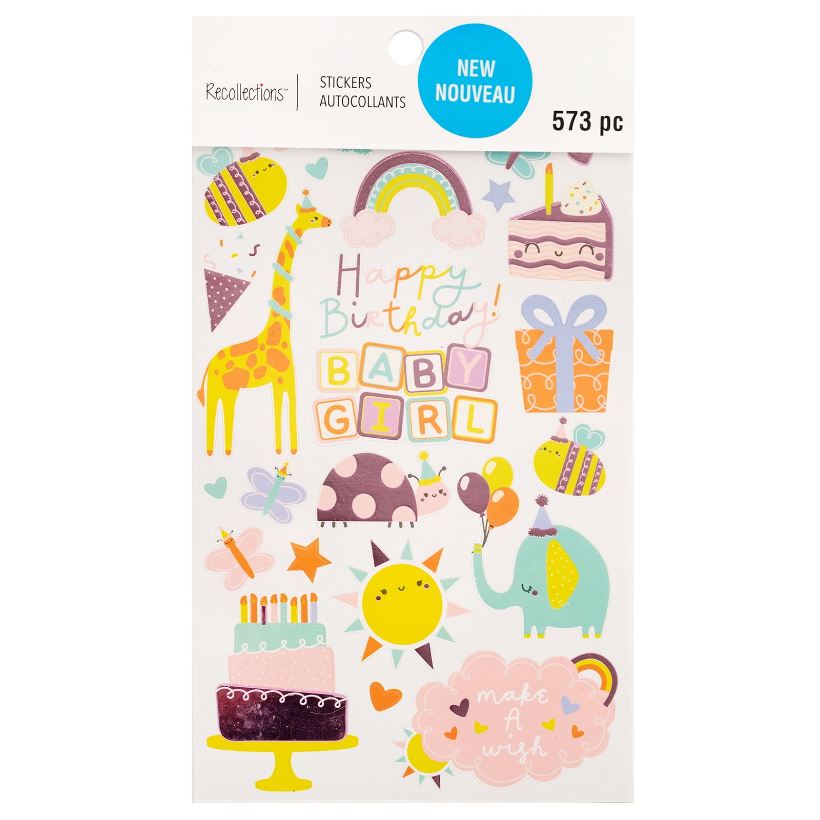 Baby Girl Birthday Sticker Book by Recollections™ - Walmart.com