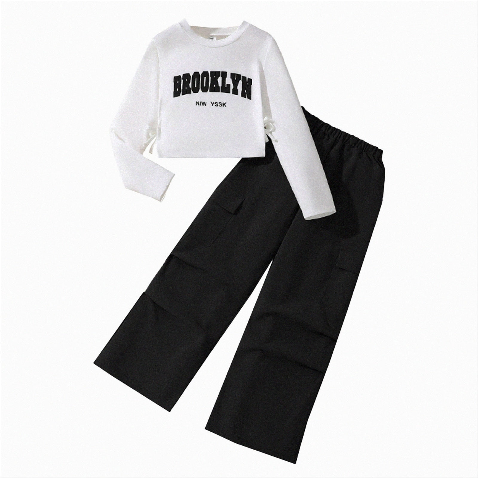Baby Girl Boy Fall Outfit Long Sleeve Letter Pullover Sweatshirt Pants ...