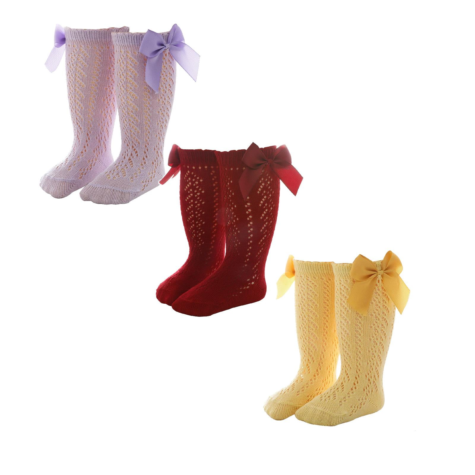 Baby Girl Boy Knee High Socks Children's Winter Socks Kids Warm Socks ...