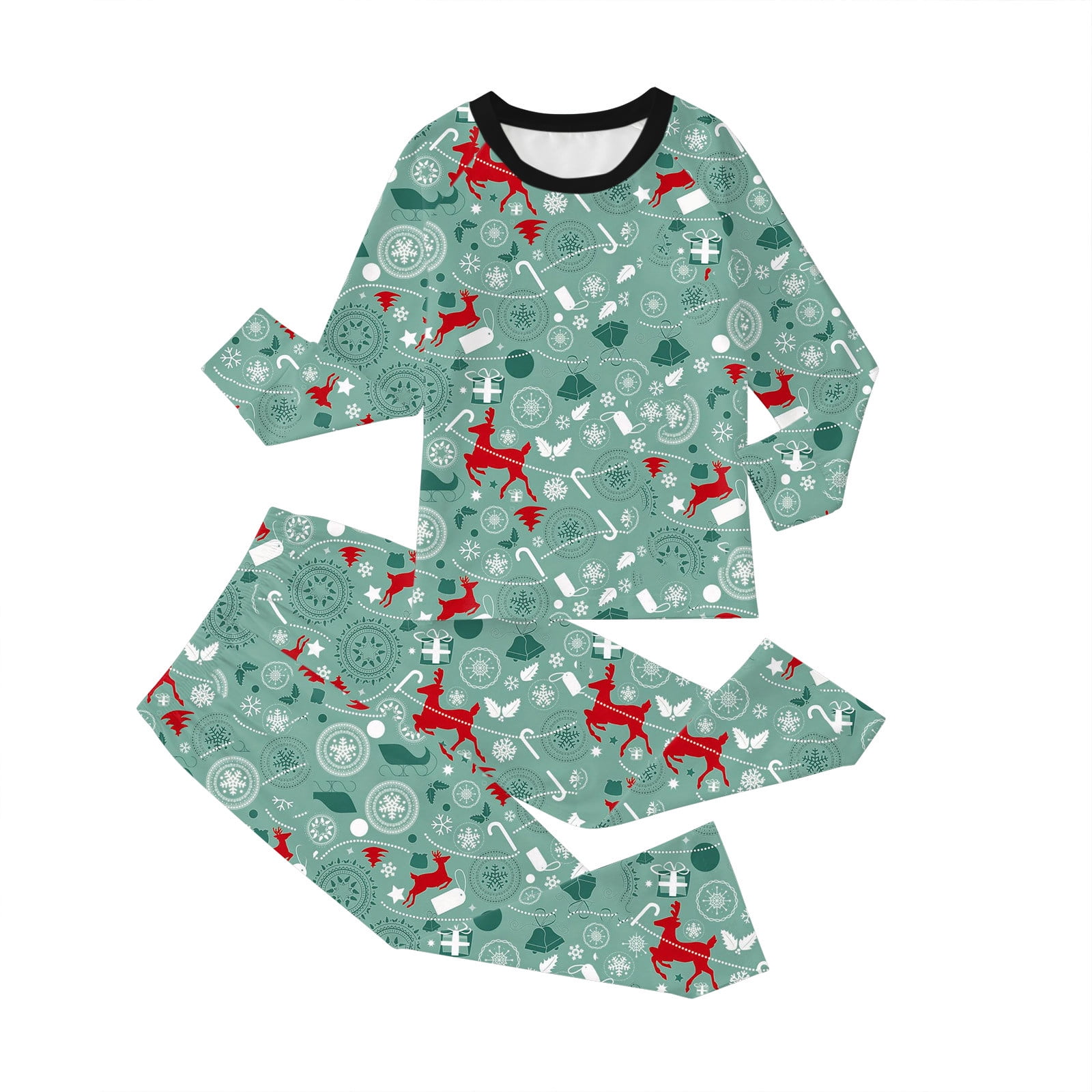 KTMKH Baby Girl Boys Christmas Clothes Kids Pajamas Cotton Long Sleeve ...