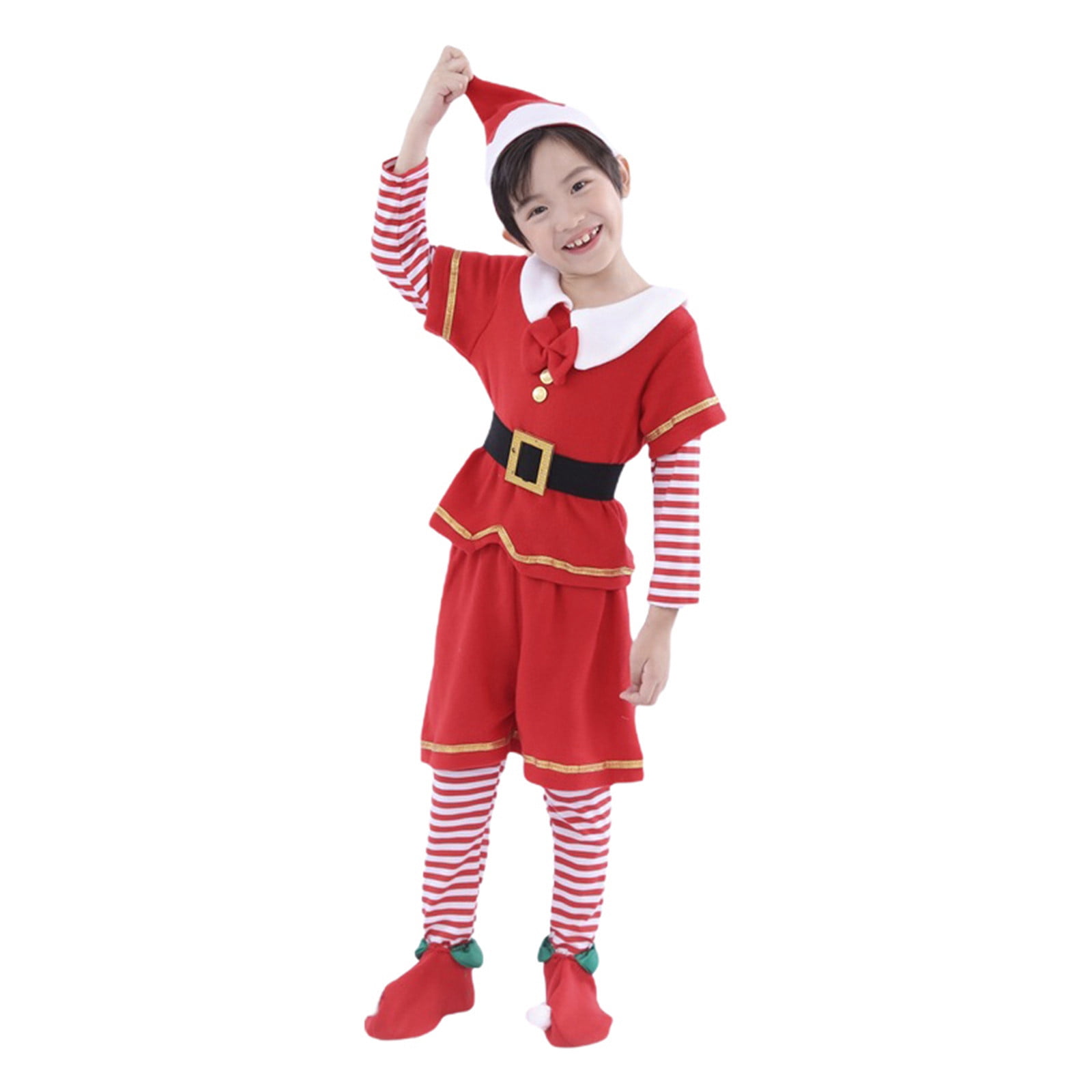 KTMKH Baby Girl Boys Christmas Clothes Santa Clause Pants Dress Suit ...