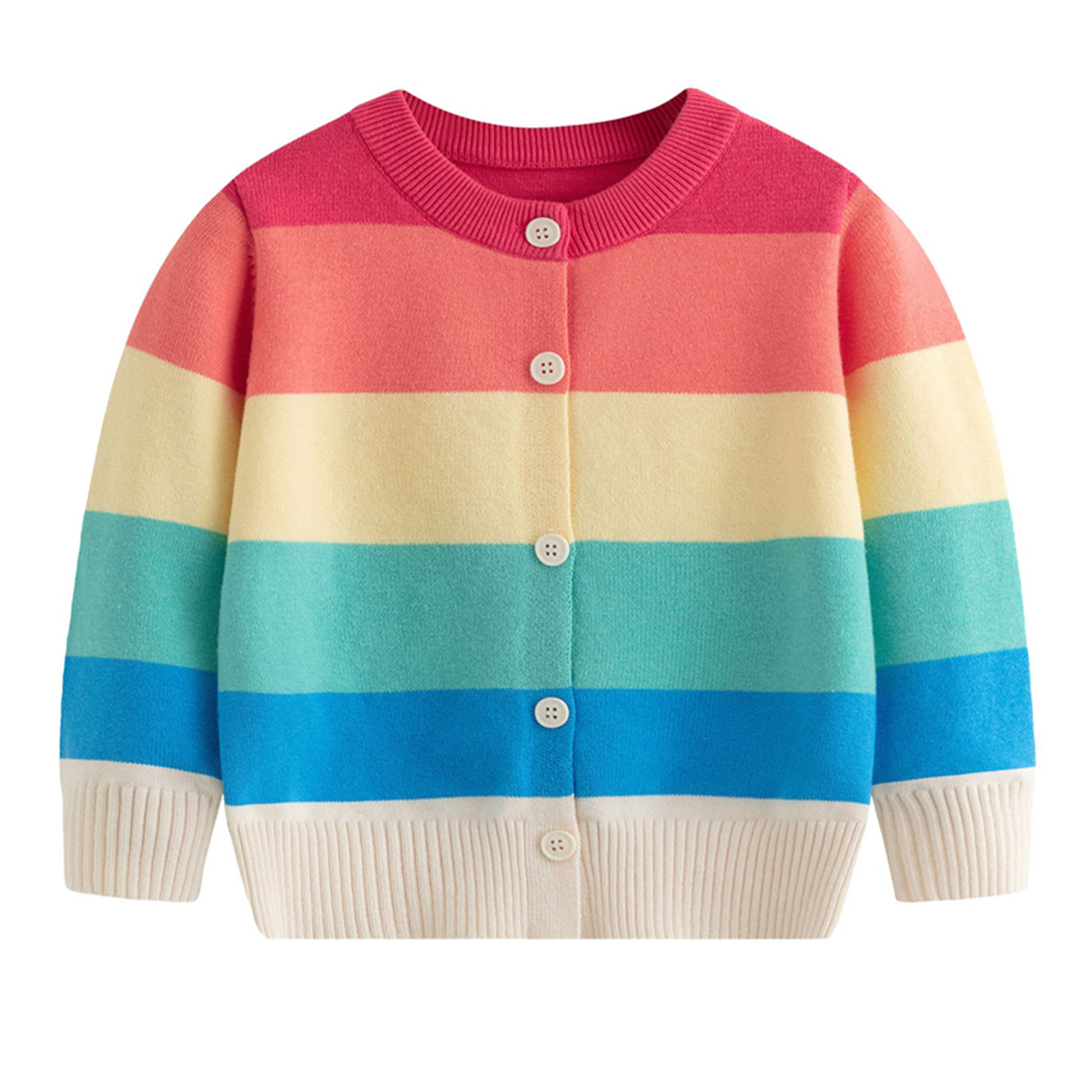 Baby Girl Cardigan Sweater Toddler Knit V-Neck Button Long Sleeve ...