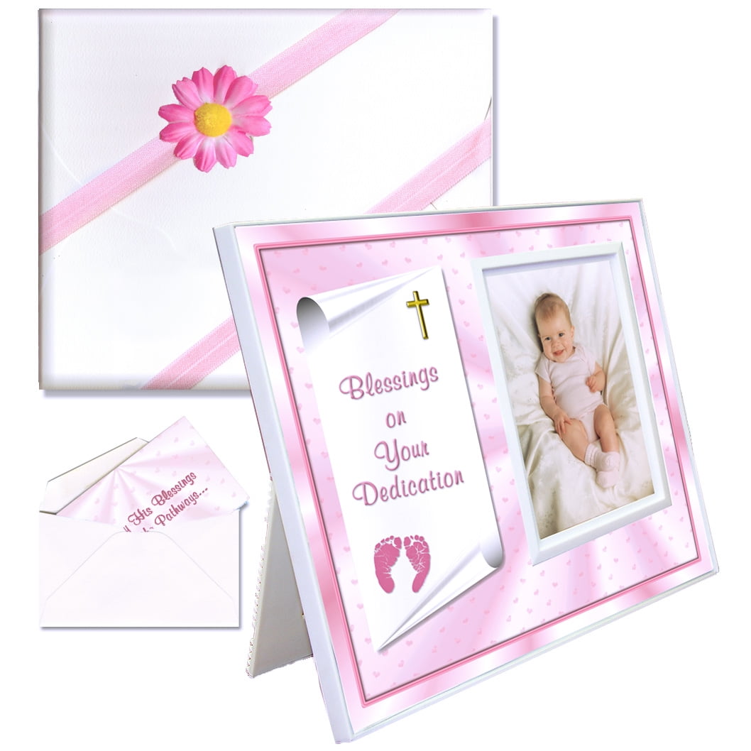 Baby Girl Christening Gift, Gift-Boxed Picture Frame Set, Tabletop ...