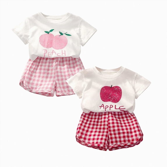Baby Girl Clothes Infant Summer Outfits Set Ruffle Sleeve Tops Shirts ...