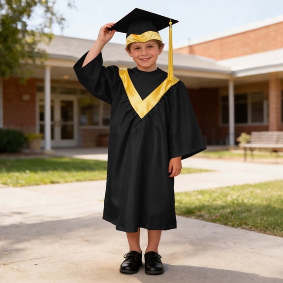 Baby Girl Clothes International Kindergarten Graduation Gown with Cap ...