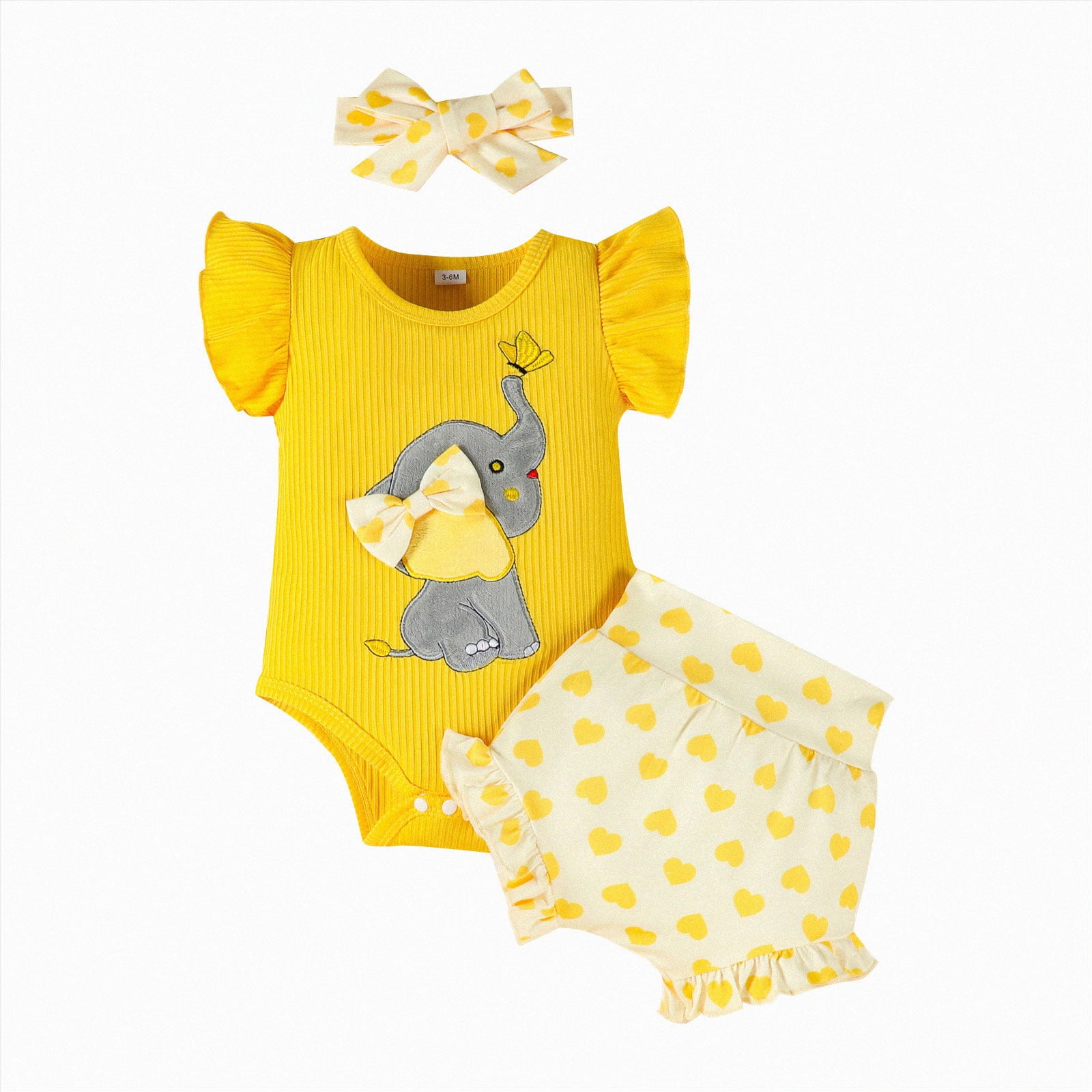 Baby Girl Clothes Outfit Newborn Going Home Outfit Cute Cartoon ...