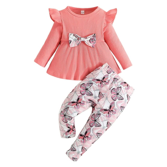 Baby Girl Clothes Toddler Girl Clothes Outfits Bowknot Tassel Clothing ...