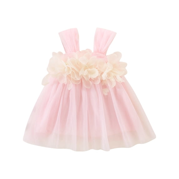 Baby Girl Clothes Toddler Kids Baby Girls Cute Summer Mesh Solid Color ...