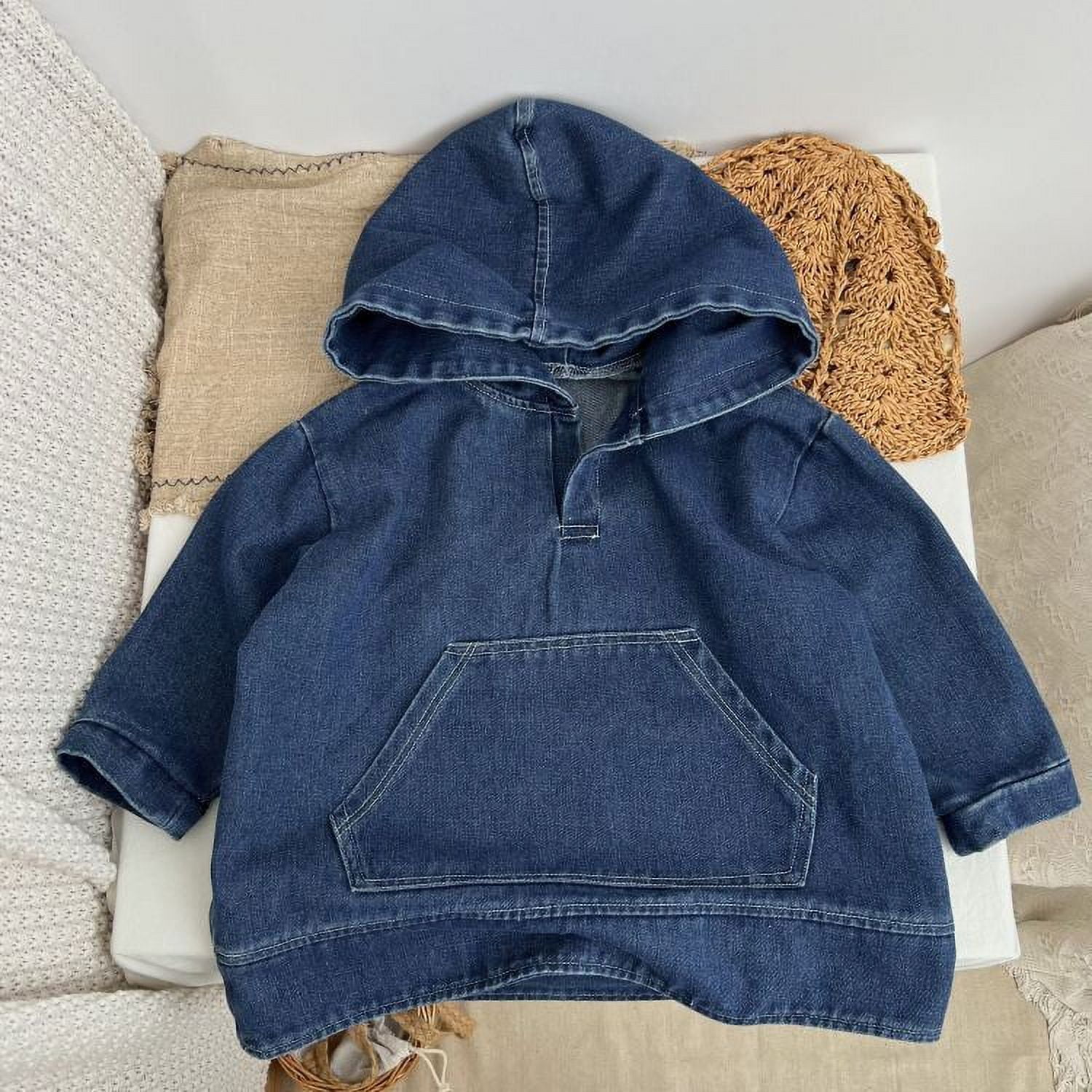 Baby Girl Denim Dress Set - Dark Blue - Mini Fashionista's Favorite ...