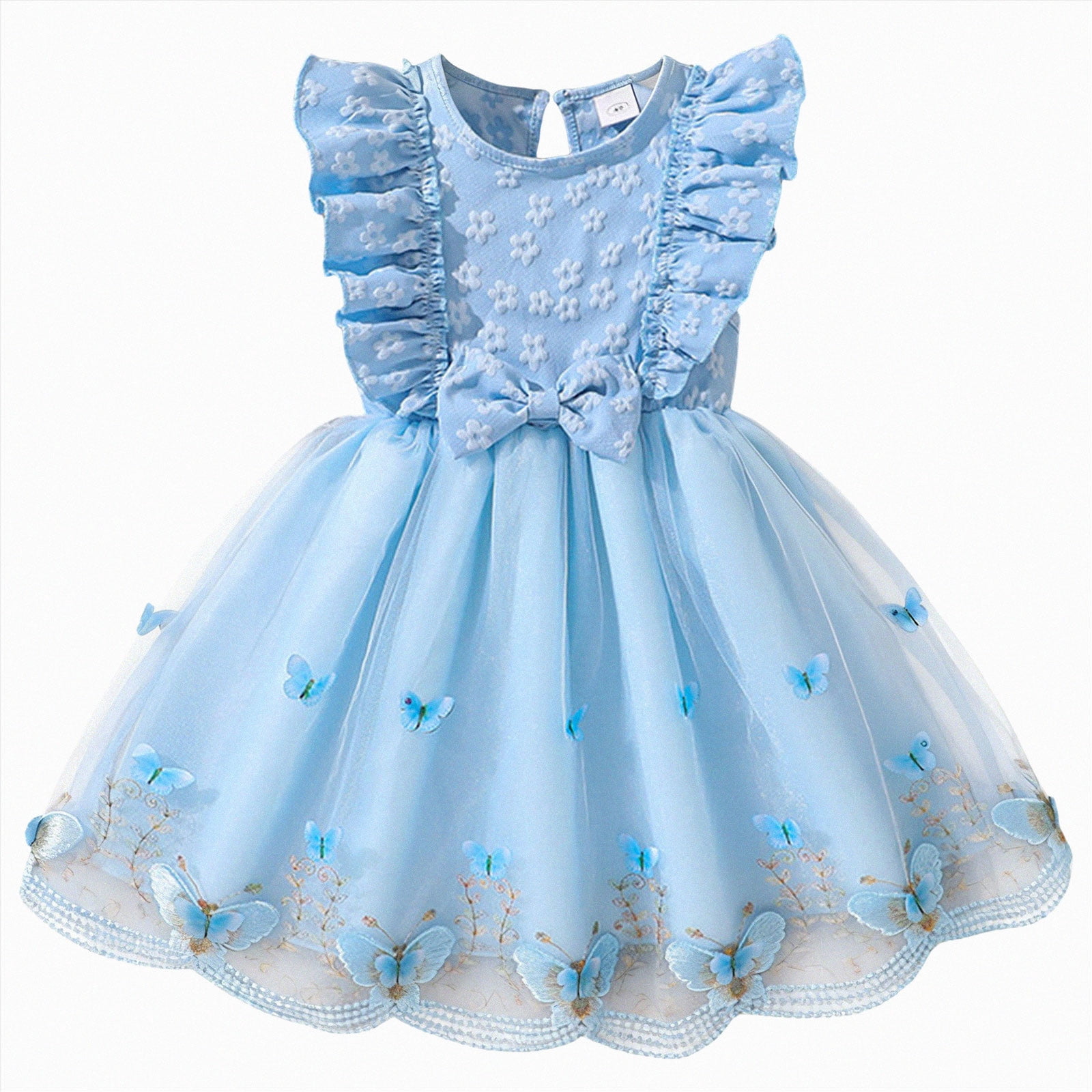Baby Girl Dresses Butterfly Toddler Summer Casual Tutu Birthday ...