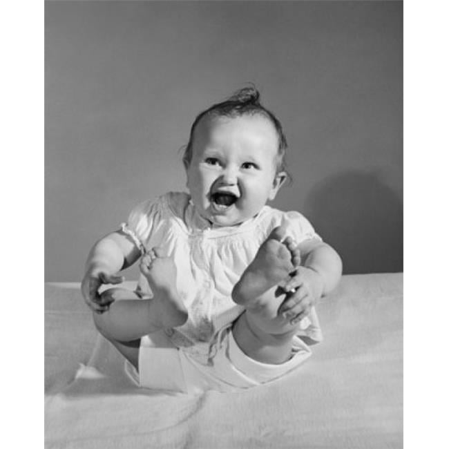 Baby Girl Laughing Poster Print - 18 x 24 in. - Walmart.com