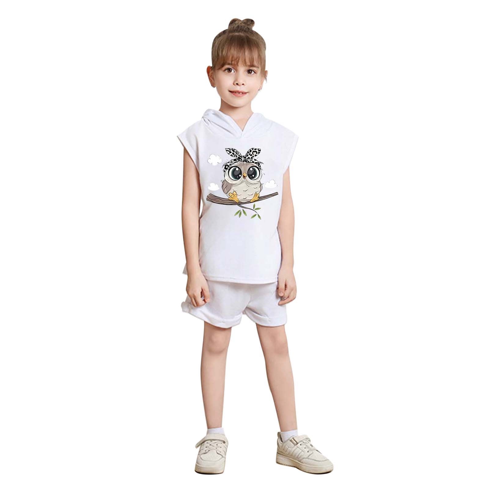 Baby Girl Outfits Boys Sleeveless T Shirt Vest Tops Cartoon Prints ...