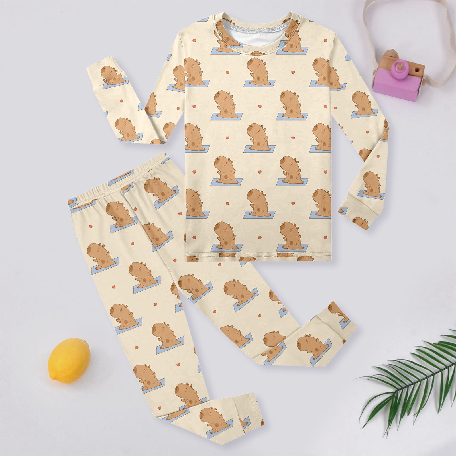 Baby Girl Outfits Graphic Print Crew Neck Long Sleeve Top And Jogger ...