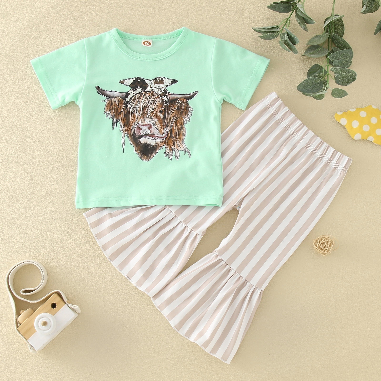 Baby Girl Outfits Size 12-18Month Toddler Babys Clothes Short Sleeve ...