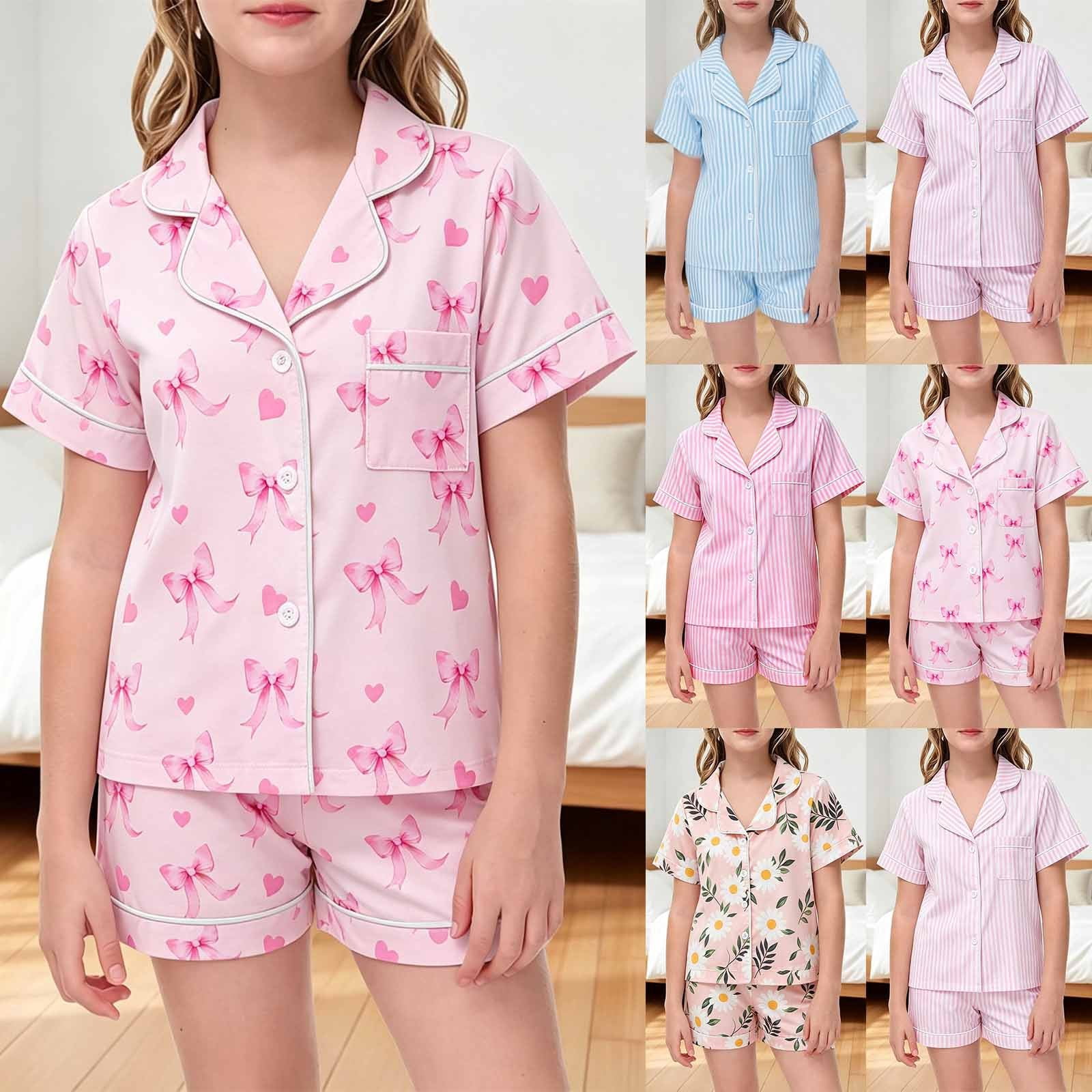 Baby Girl Outfits Summer Button Down Short Sleeve Top and Shorts ...