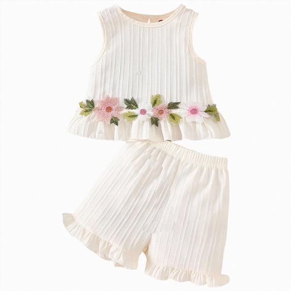 Baby Girl Outfits Toddler Baby Girl Spring Outfits Floral Print Short ...