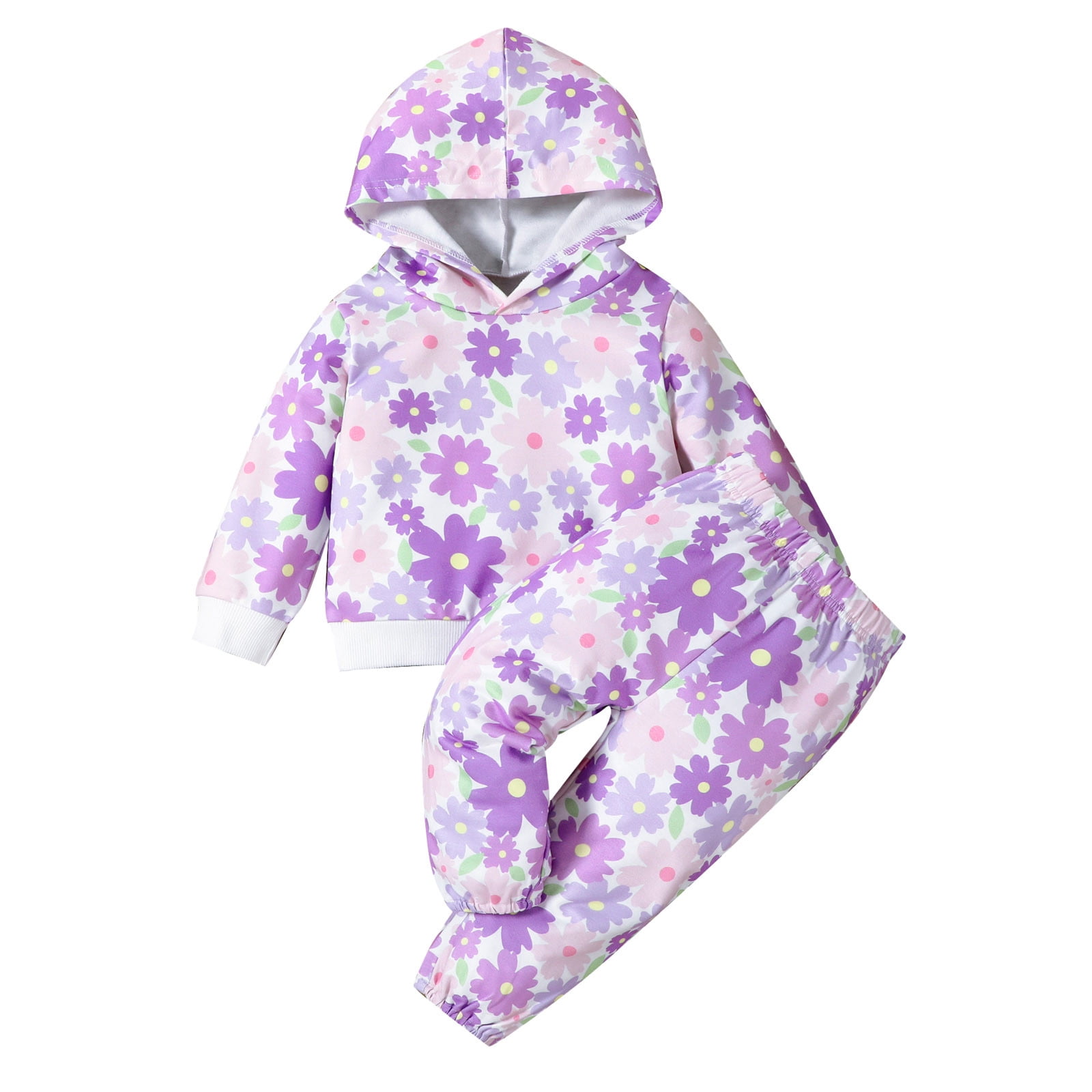 Baby Girl Outfits Toddler Baby Girls Fall Floral Outfits Long Sleeve ...