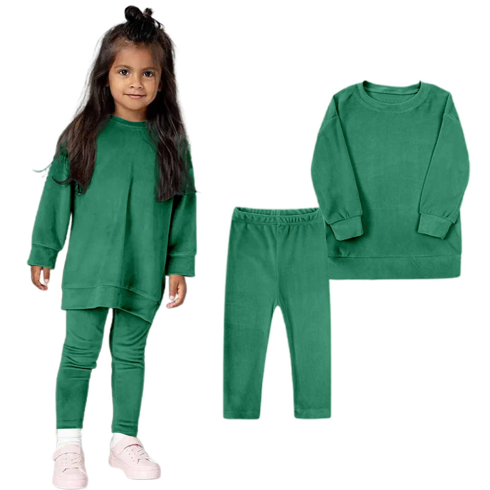 Baby Girl Outfits,Velvet Two Piece Girls Outfits Autumn Winter Casual ...