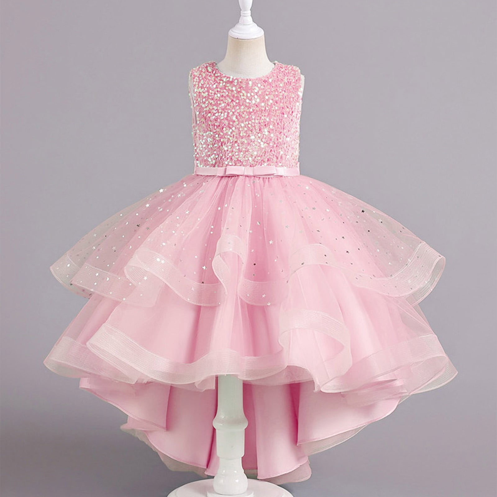 Baby Girl Pageant Dress Sequins Princess Dress Toddler Flower Wedding ...