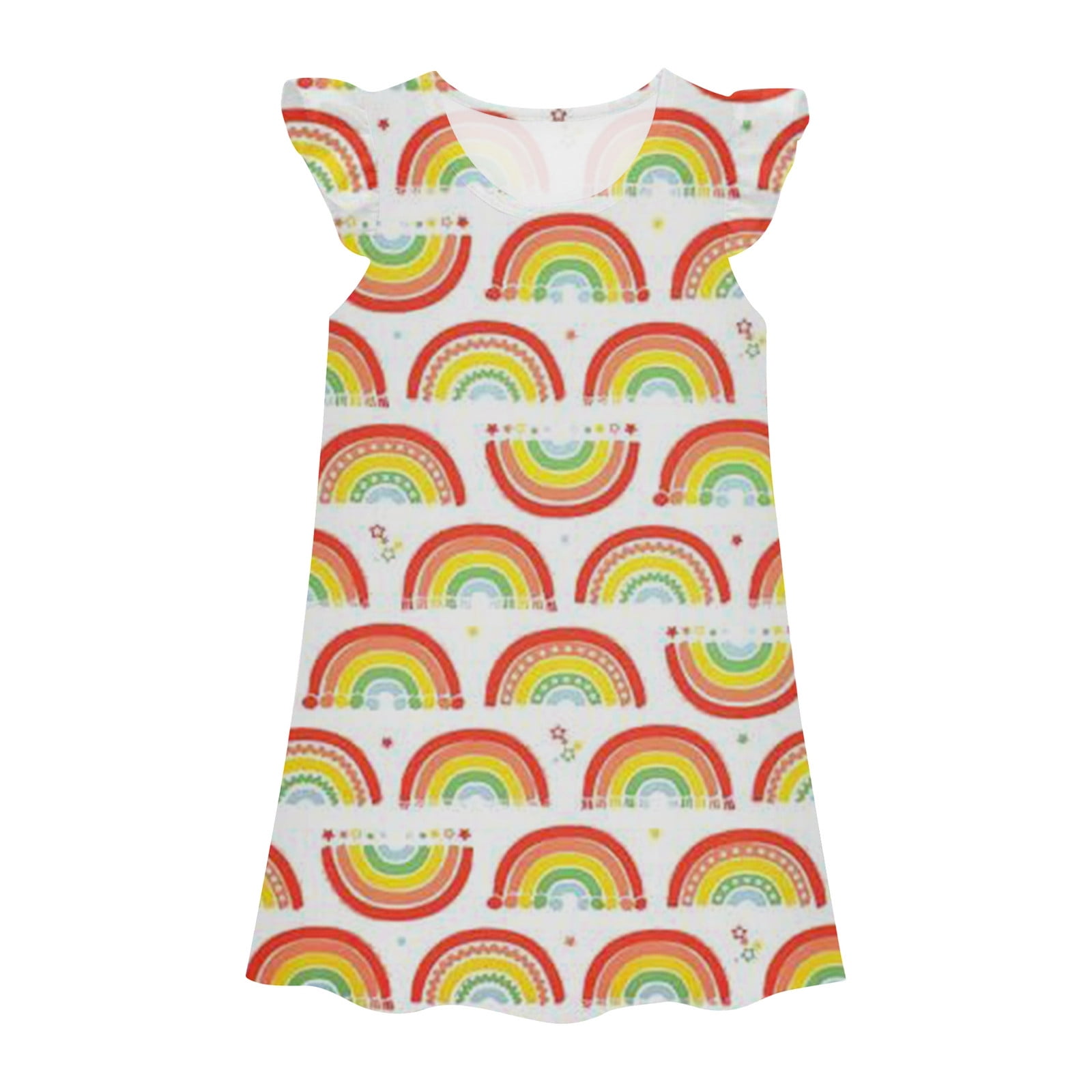 Baby Girl Pajamas Kids Toddler Girls Cute Rainbow Print Casual ...